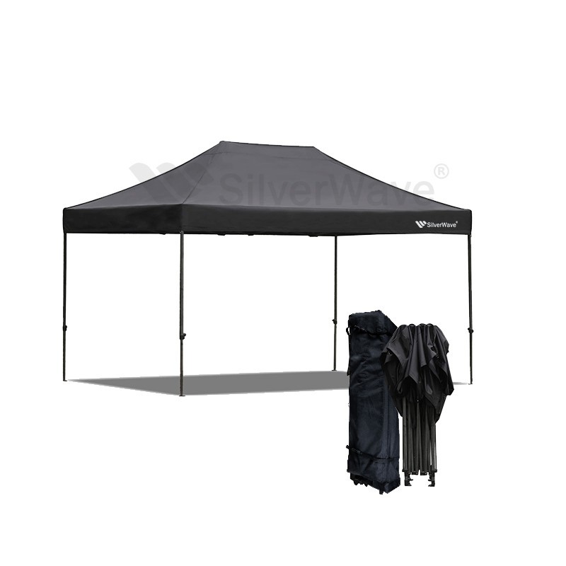 Gazebo Pro With Windows 3x4.5 Black | BigFace